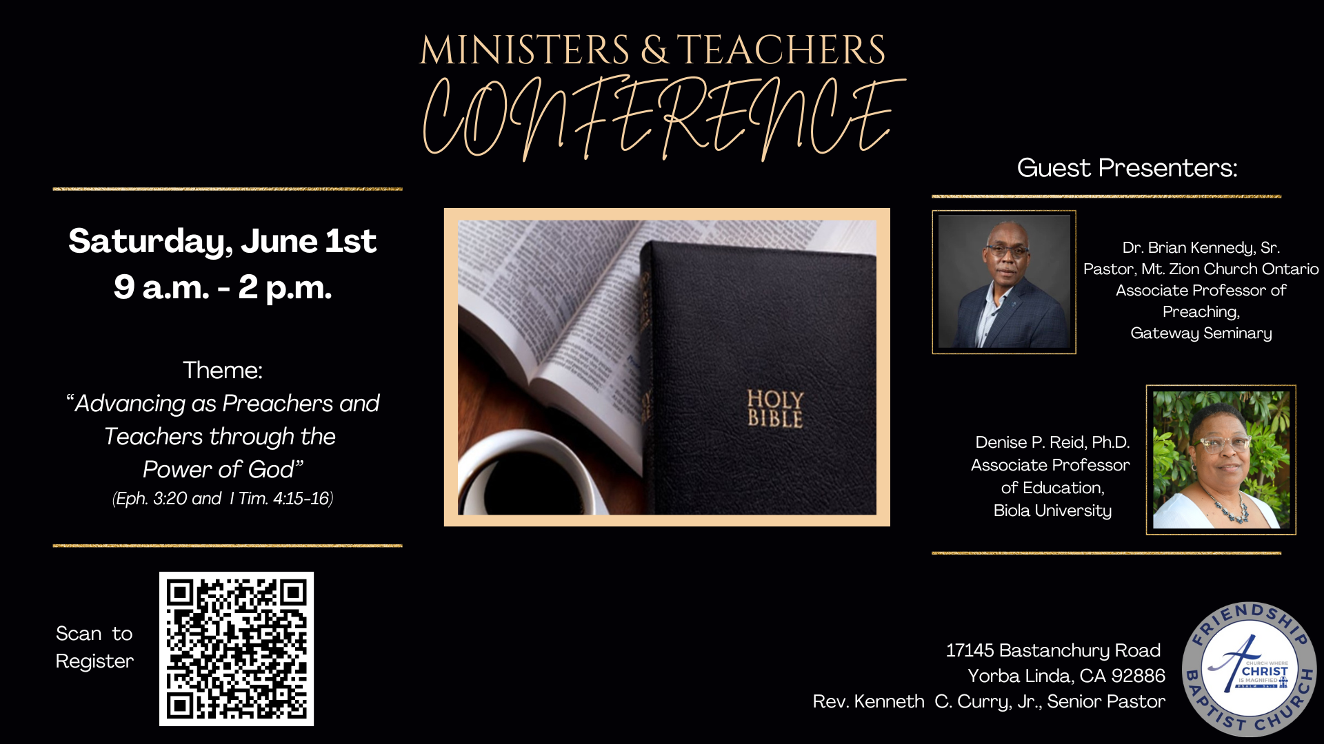 PASTOR'S UPDATE MAY 31, 2024 | Friendship Baptist Church - Yorba Linda