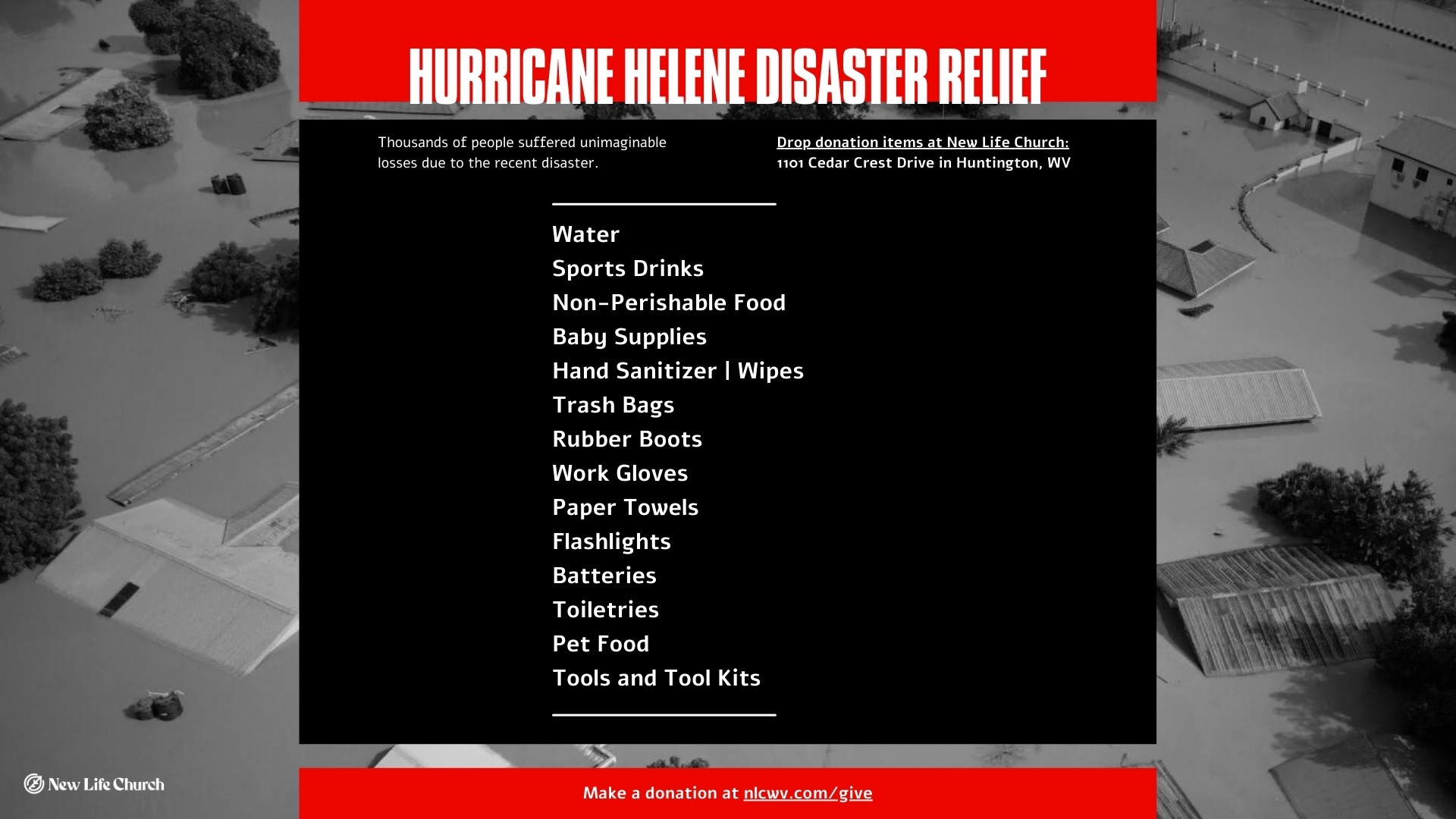 Hurricane Helene Outreach | New Life Church