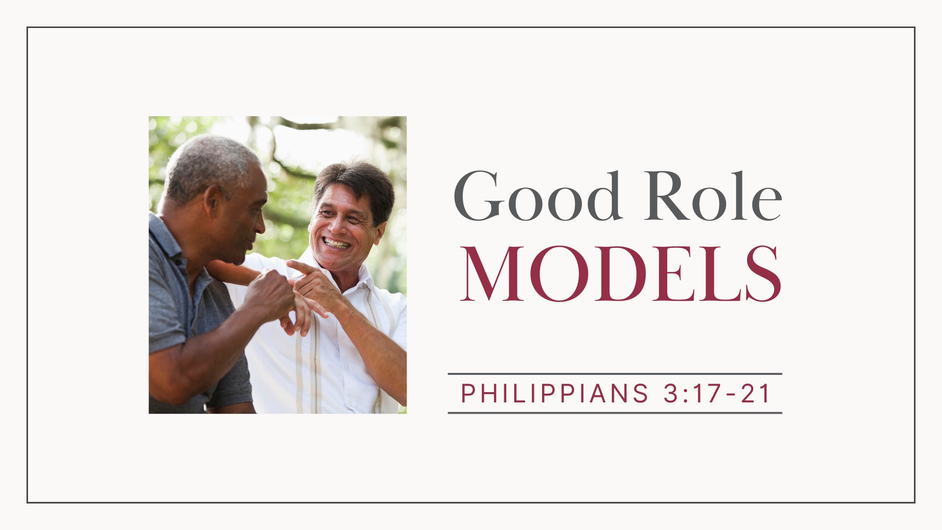 Good Role Models | Brookdale Baptist Church