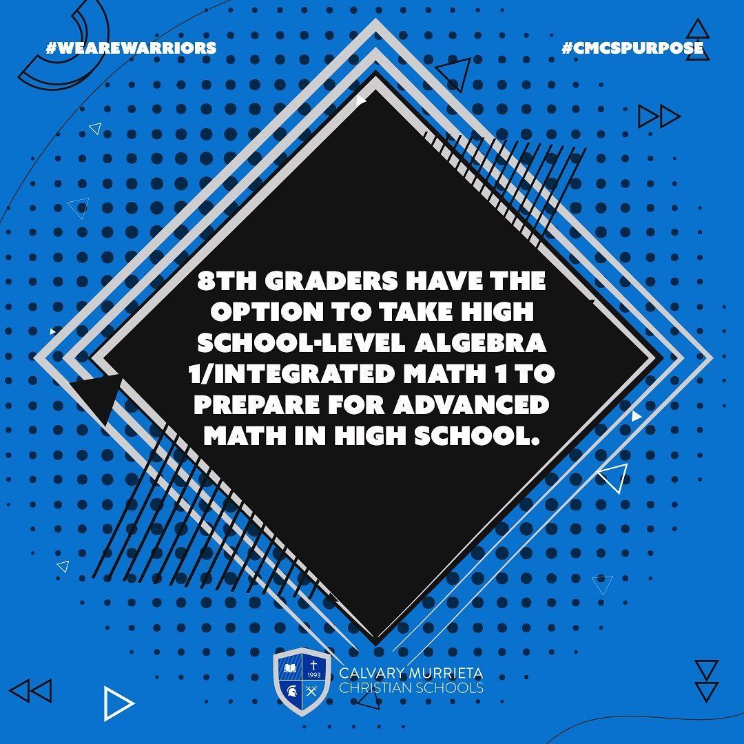 8th Grade Math Calvary Murrieta Christian School