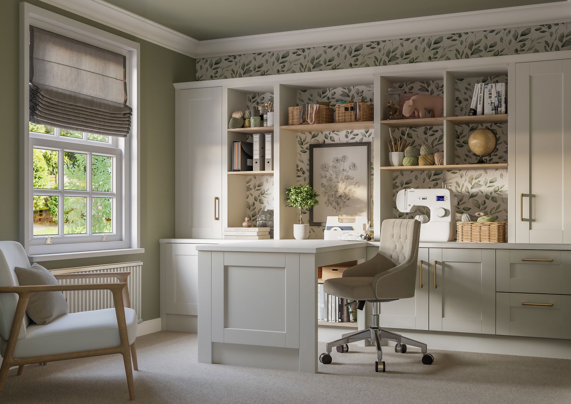 Transforming Your Kitchen into a Stylish Home Office | Kitchens ...