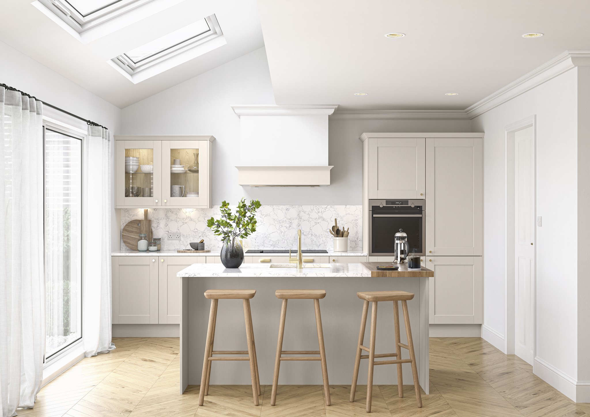 Get The Look: A Neutral Contemporary Shaker Kitchen | Kitchens ...