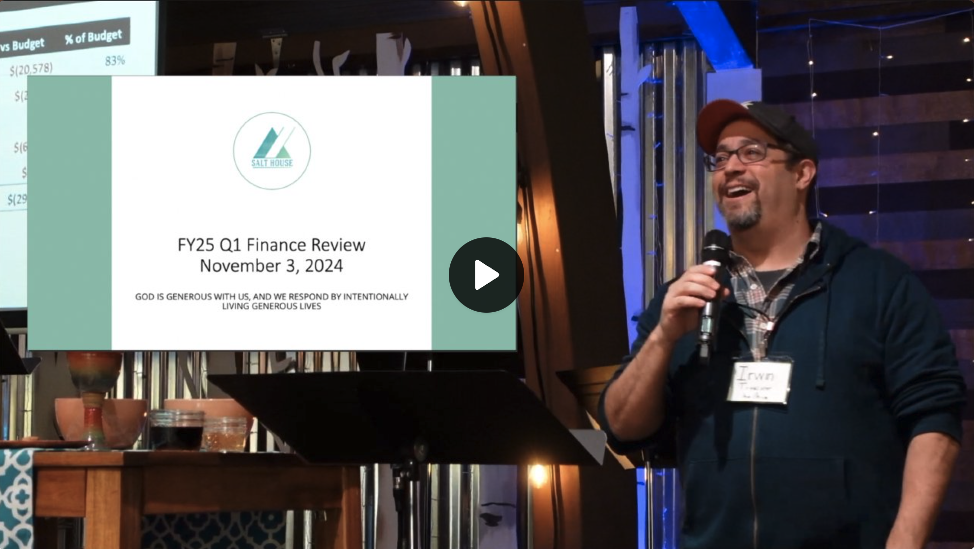 Finance Update, FY25 - Q1 | Salt House