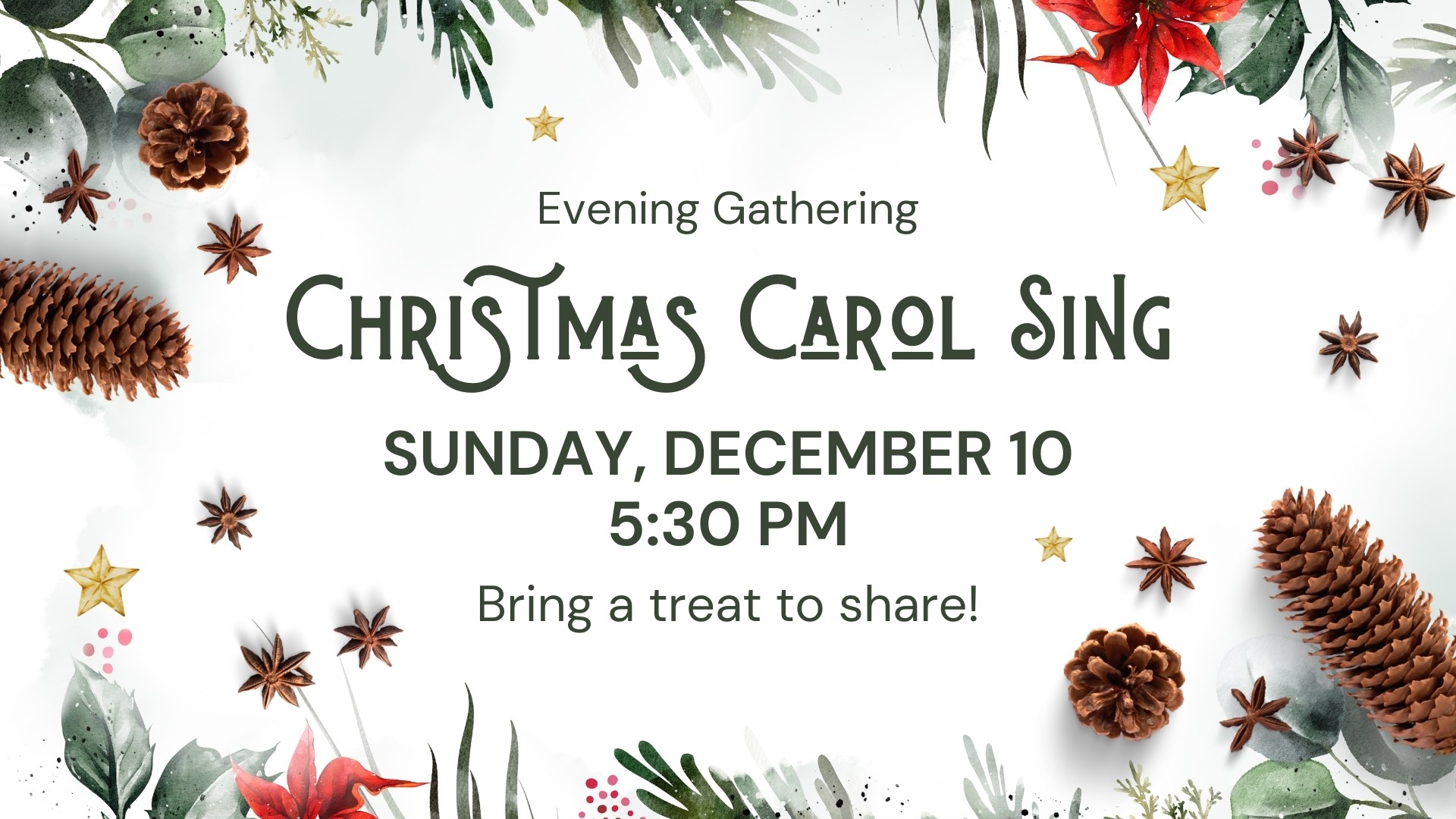 Christmas Carol Sing - December 10 | First Reformed Church, Orange City ...