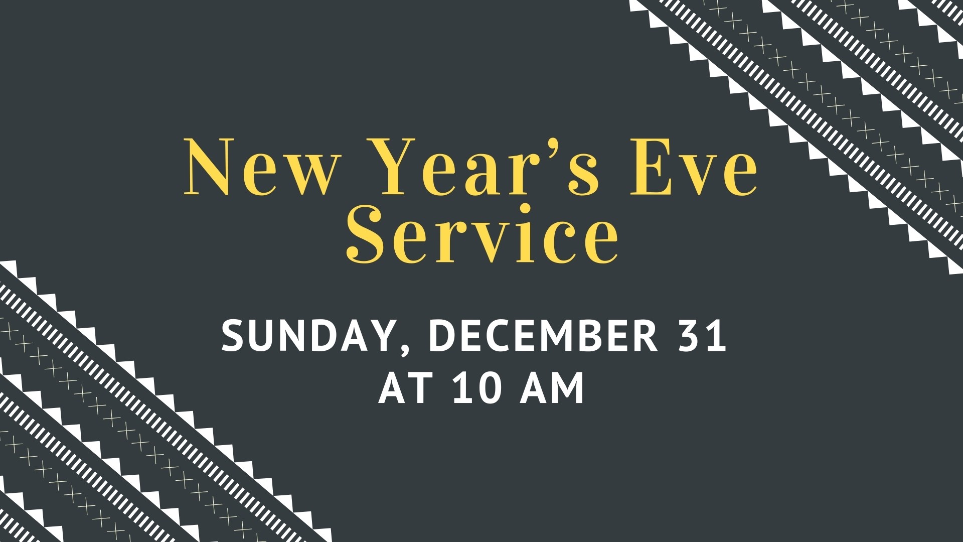New Year's Eve Service | First Reformed Church, Orange City, Iowa