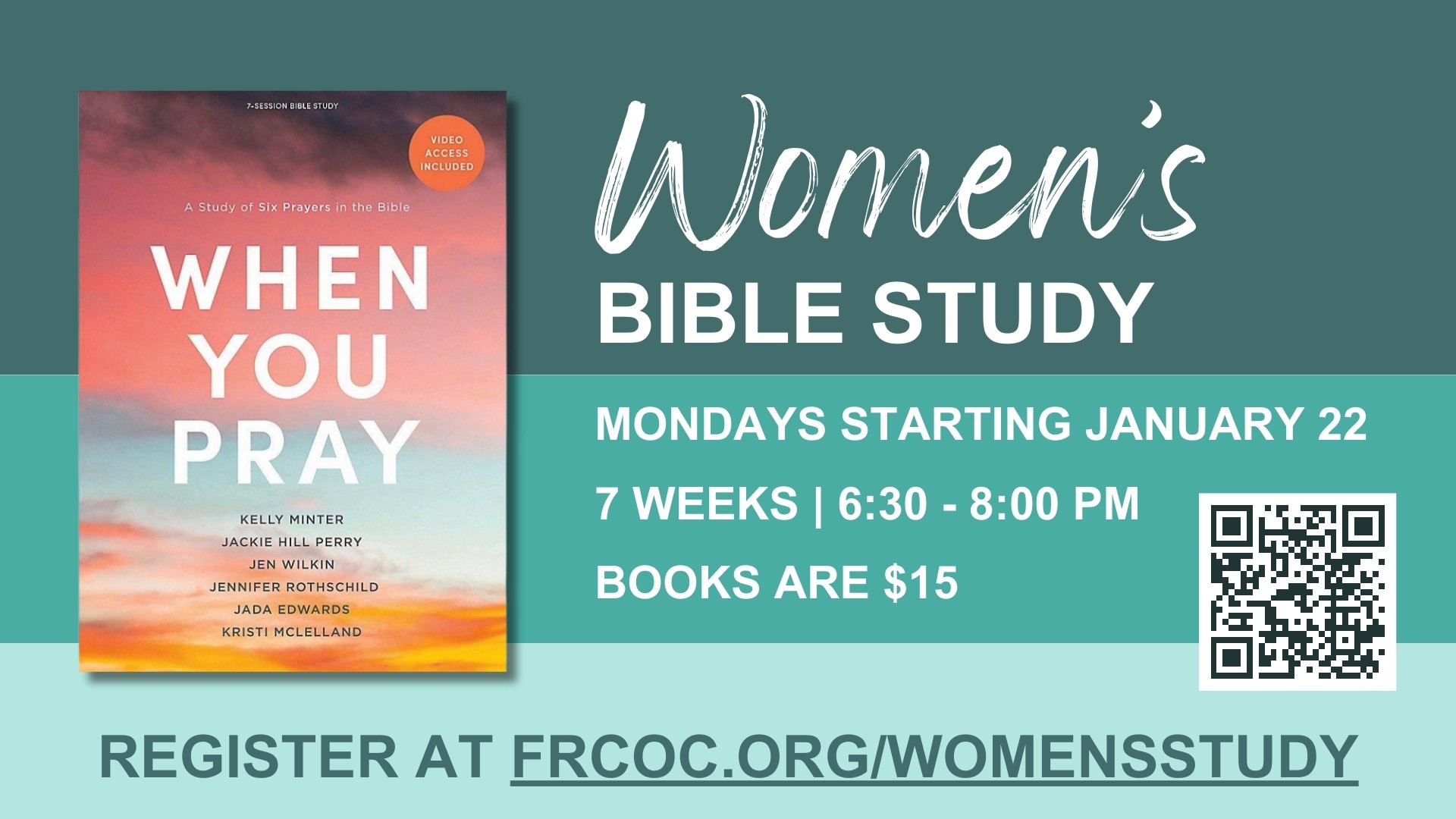 When You Pray - Women's Bible Study | First Reformed Church, Orange ...