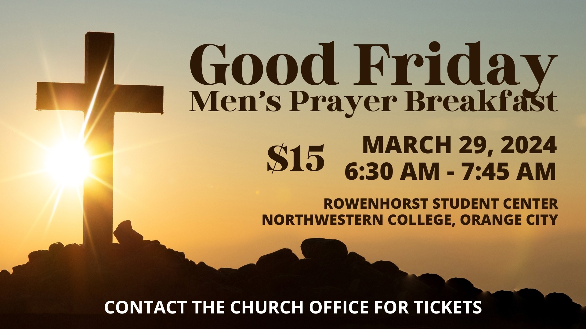 Men's Good Friday Prayer Breakfast | First Reformed Church, Orange City ...