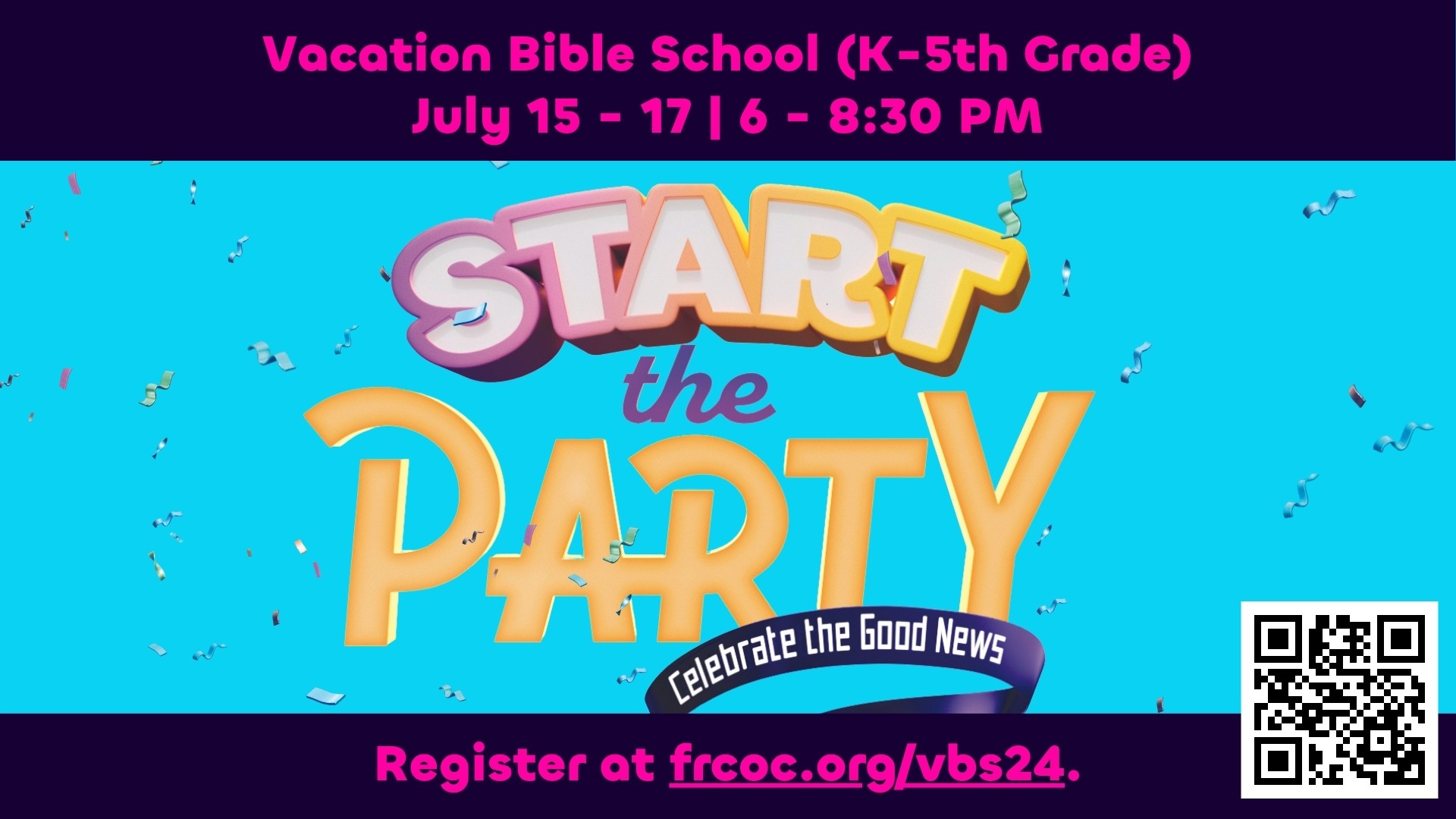 VBS - Registration and Donations | First Reformed Church, Orange City, Iowa