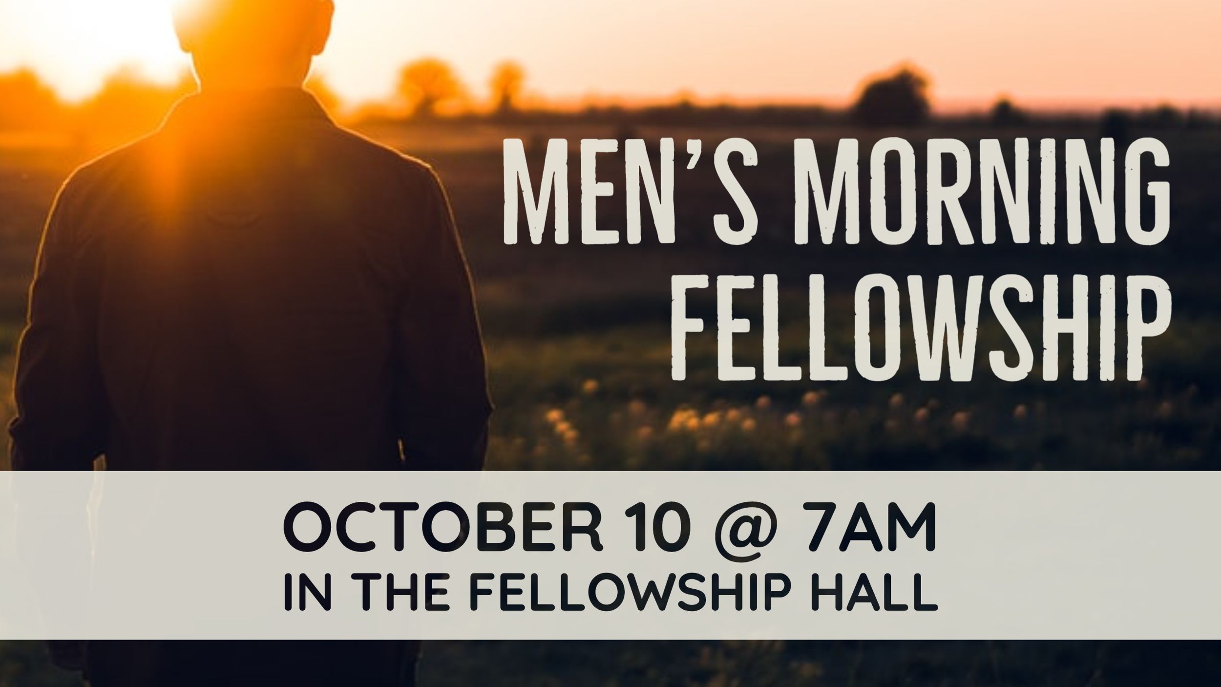 Men's Morning Fellowship - Oct 10 | First Reformed Church, Orange City ...