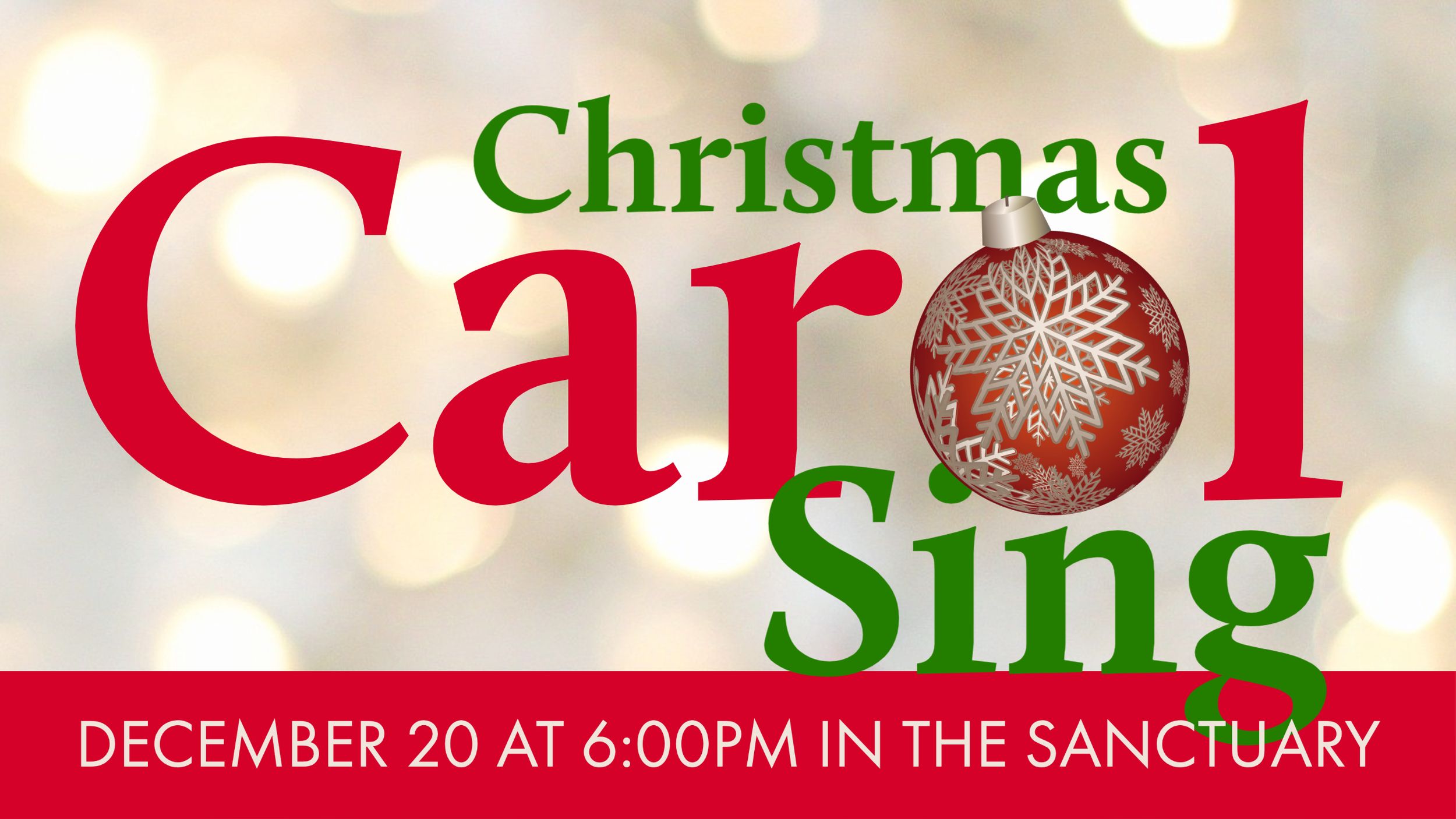 Christmas Carol Sing | First Reformed Church, Orange City, Iowa