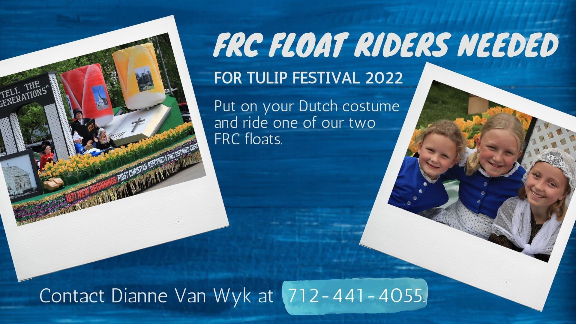 Float Riders Needed | First Reformed Church, Orange City, Iowa