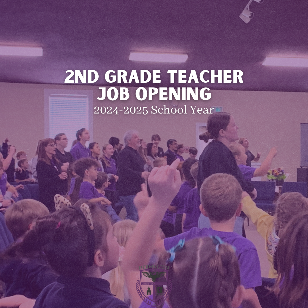 2nd Grade Teacher Job Opening | Hermiston Christian School