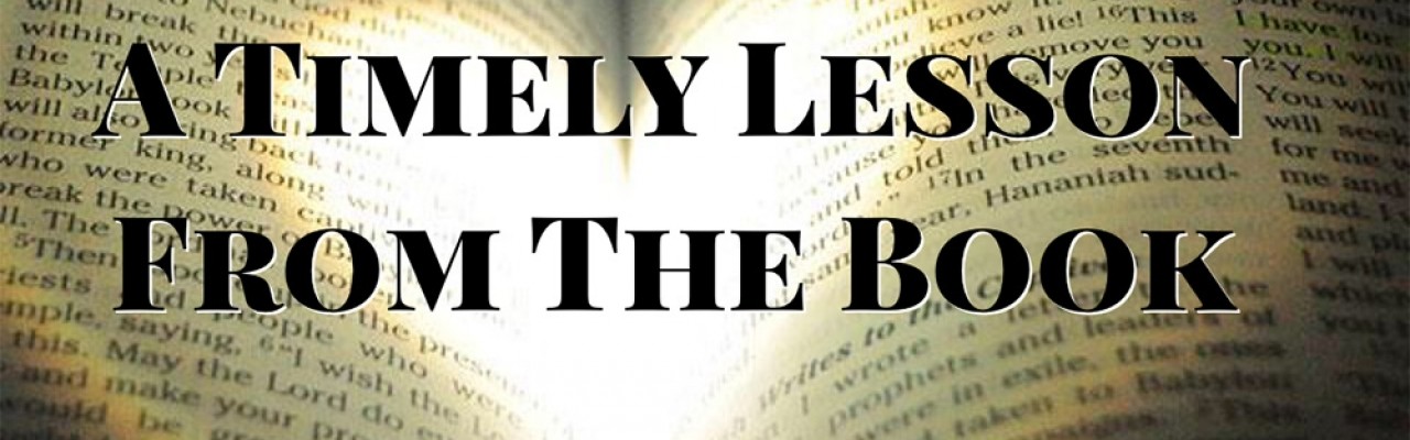A Timely Lesson From The Book | Heritage Fellowship Church