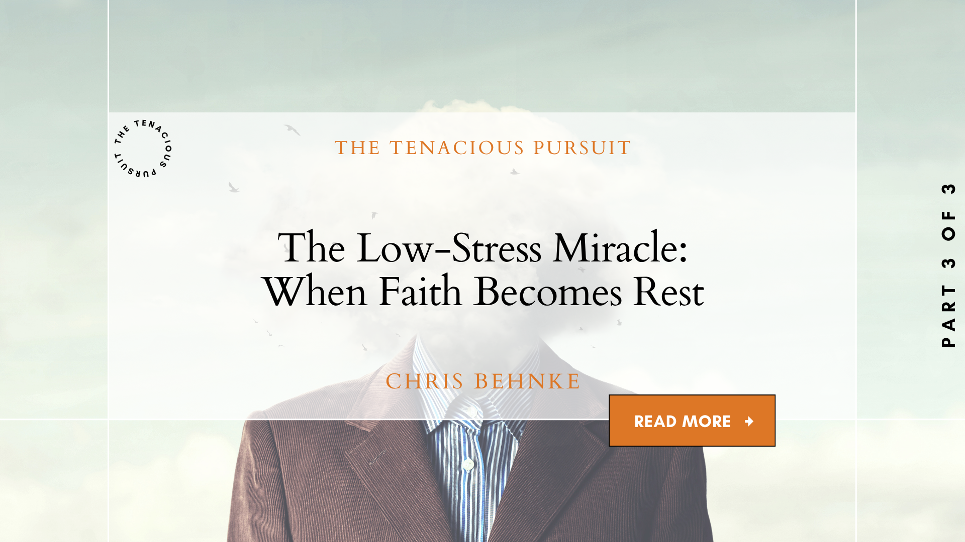 The Low-Stress Miracle: When Faith Becomes Rest | ChrisAndPrudence ...