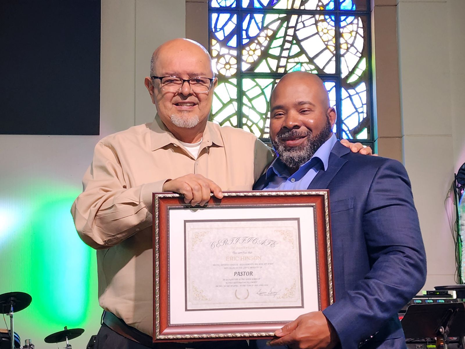 Hinson Ordained as Pastor | Restoration Fellowship | El Paso Church