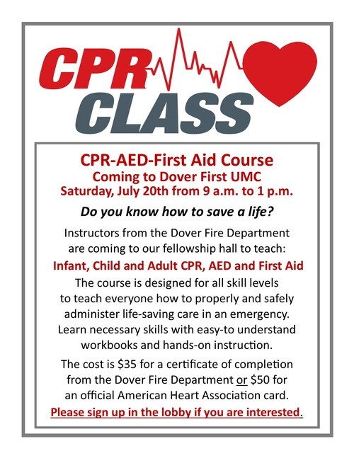 Dover First UMC - Events and Calendar