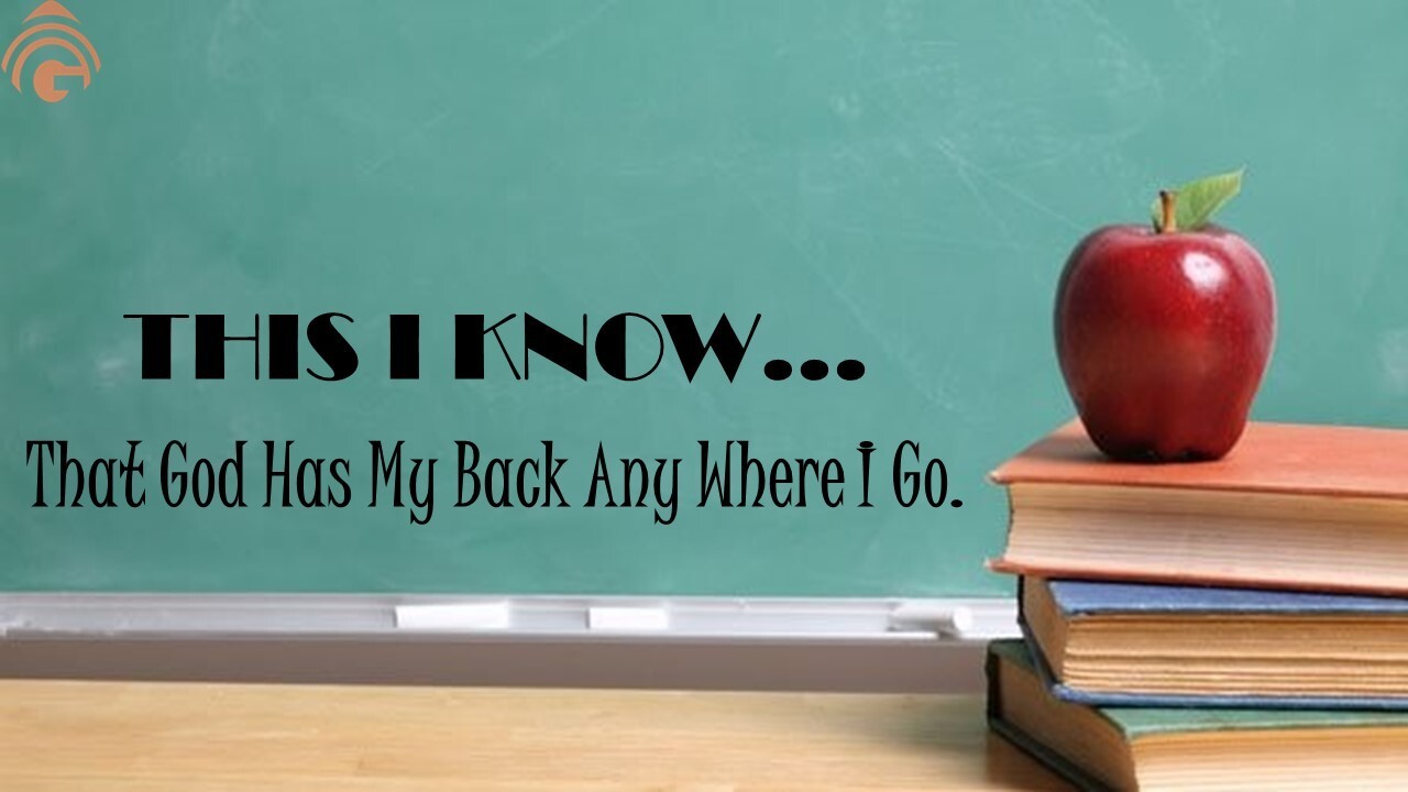 THIS I KNOW…That God Has My Back Any Where I Go. | Genesis Bible ...