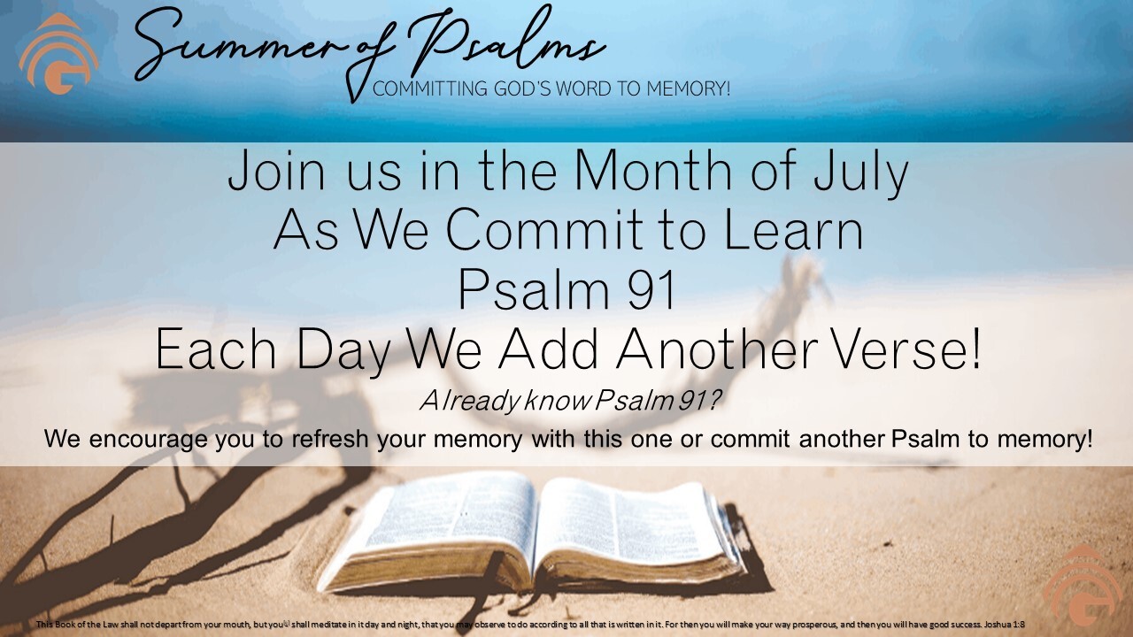 Summer of Psalms: COMMITTING GOD’S WORD TO MEMORY! Day 23! | Genesis ...