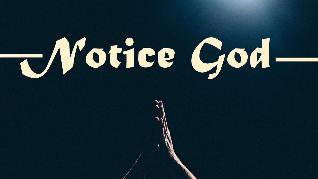 Notice God | Genesis Bible Fellowship Church