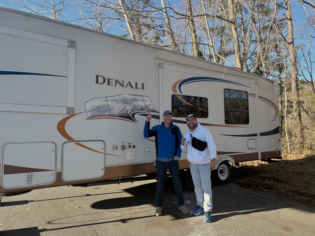 Ron from NJ donates RV for displaced Family | Asheville Dream Center