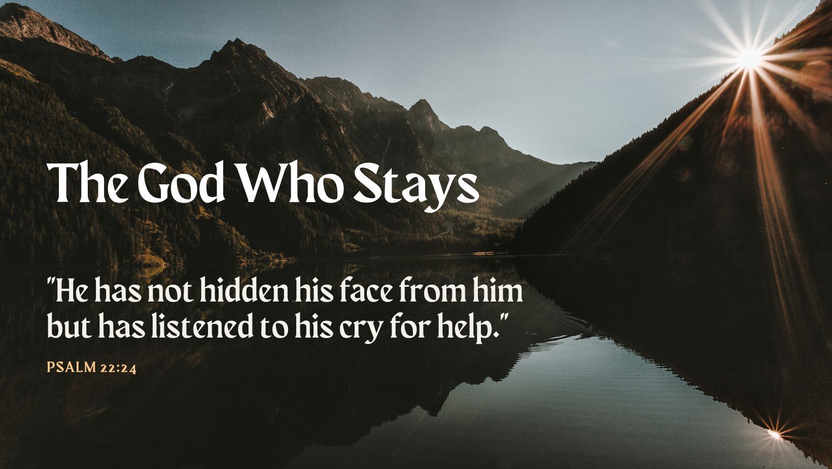 The God Who Stays | First Church of Christ - IA