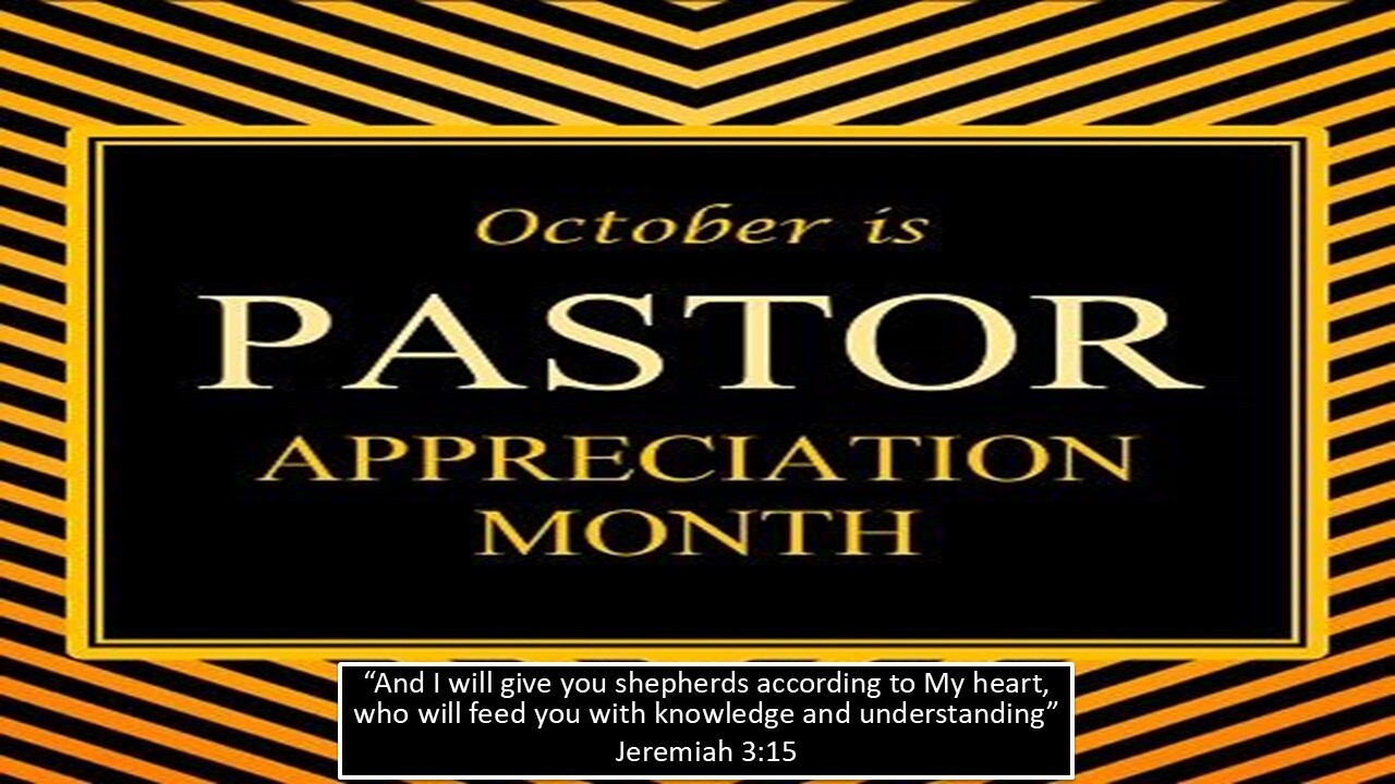 Pastor / Clergy Appreciation Month | Greater Destiny Christian ...