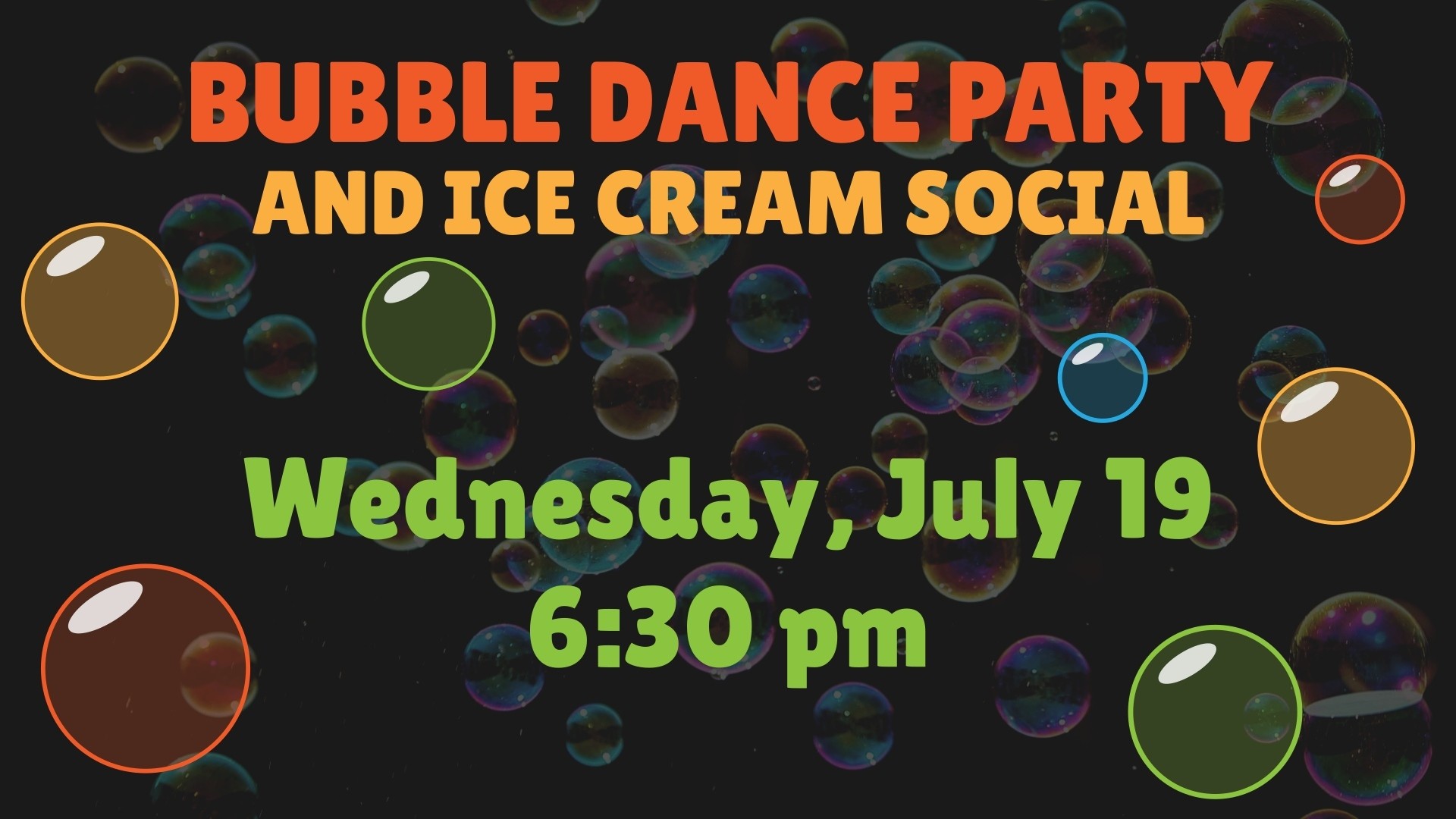 Bubble Dance Party and Ice Cream Social | All Saints Lutheran Church