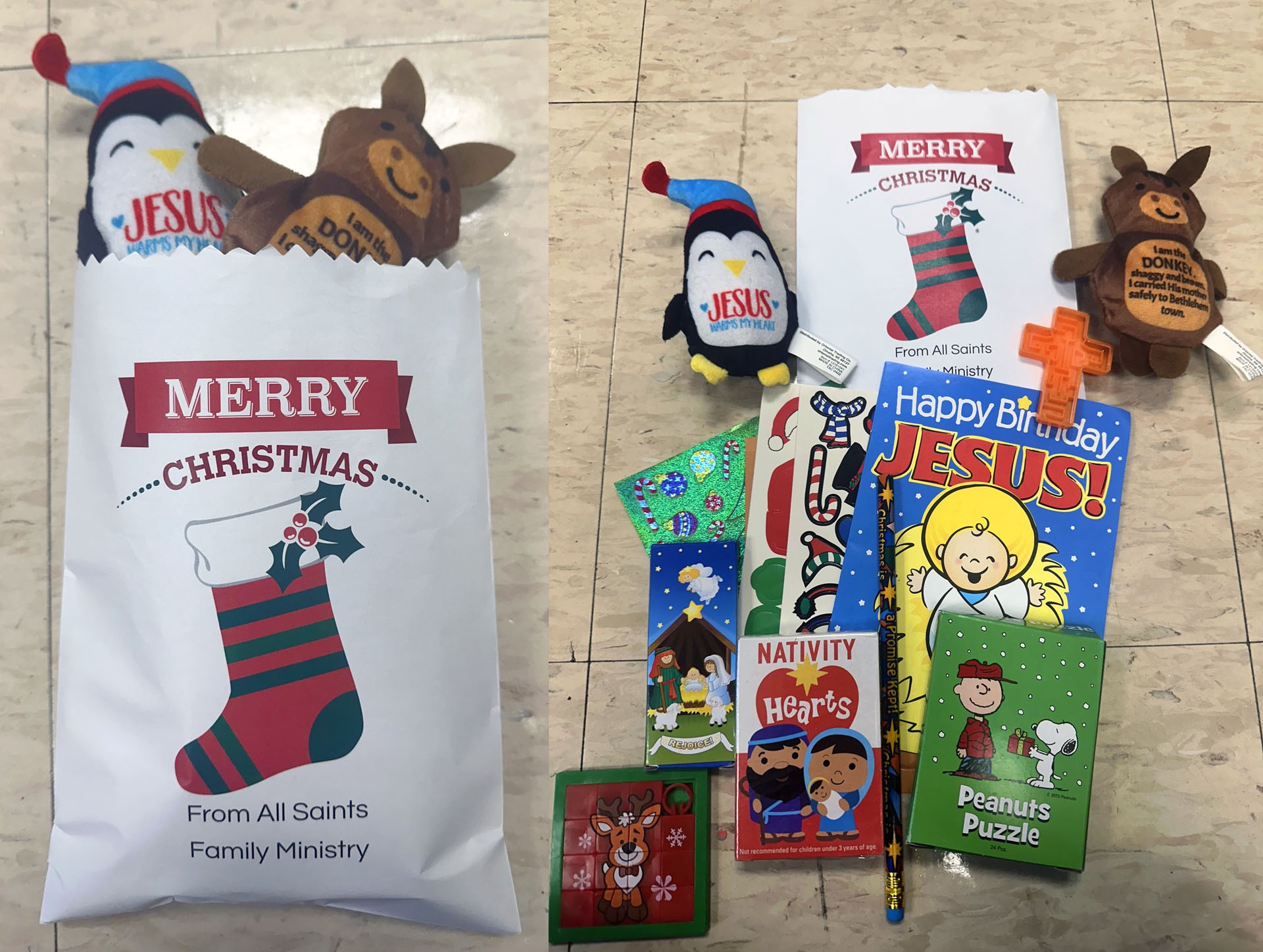 Christmas Eve Goodie Bags for Kids | All Saints Lutheran Church