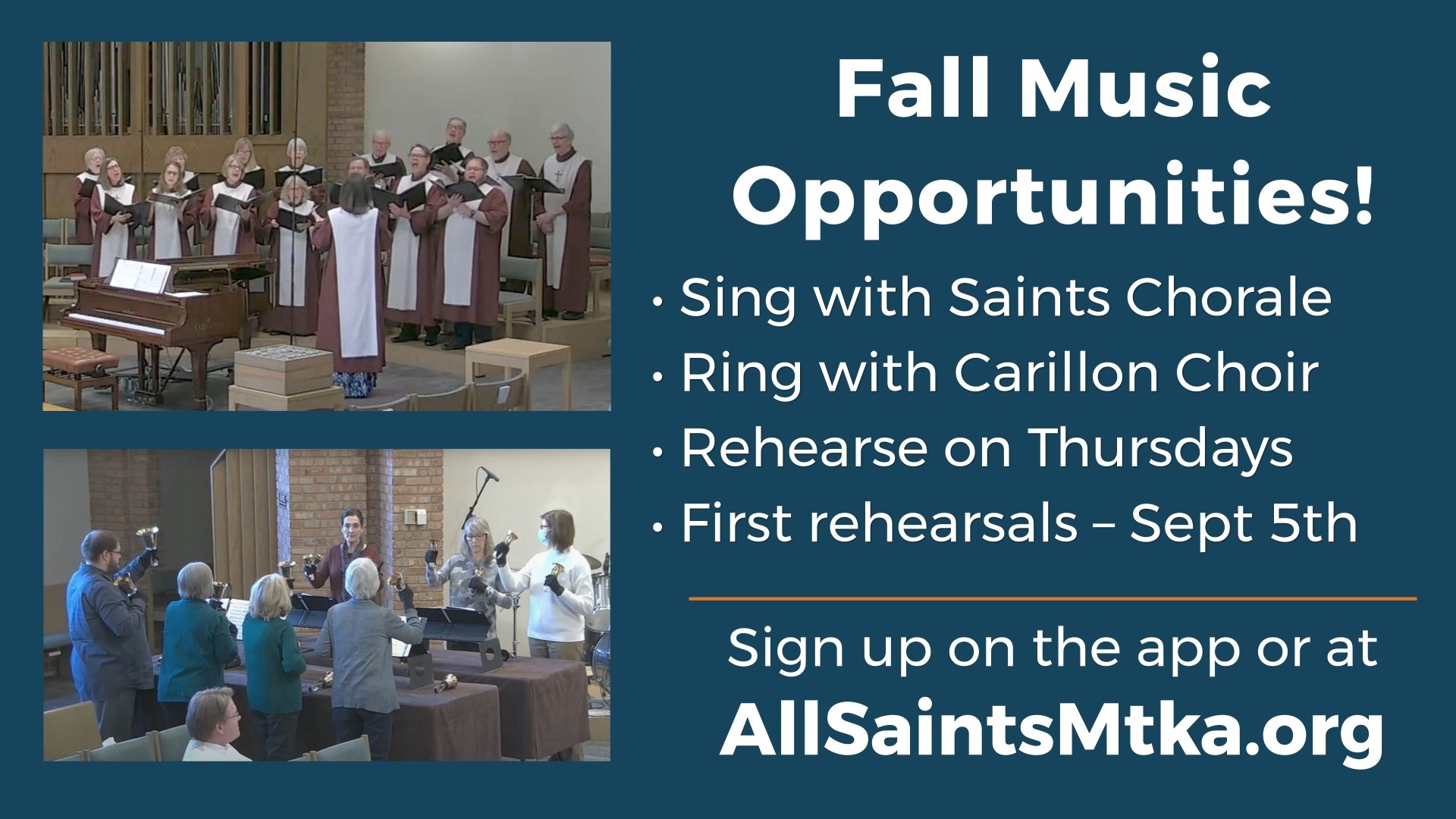 Fall Music Opportunities | All Saints Lutheran Church