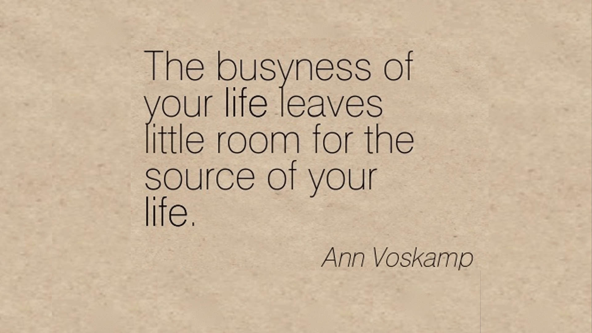 The Busyness Of Life | Grace