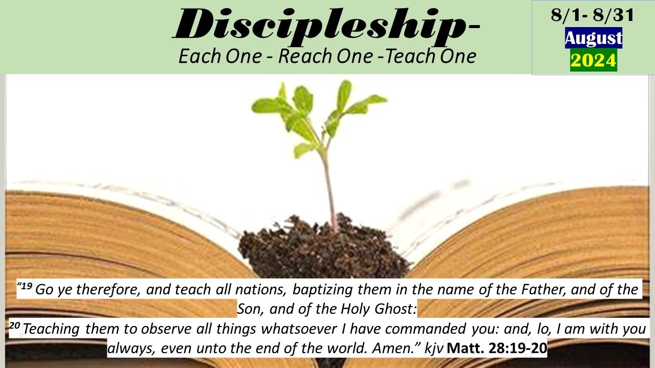 "AUDIO" Daily Devotional - Discipleship - WK35 - 08/30/24 - Day 222 ...