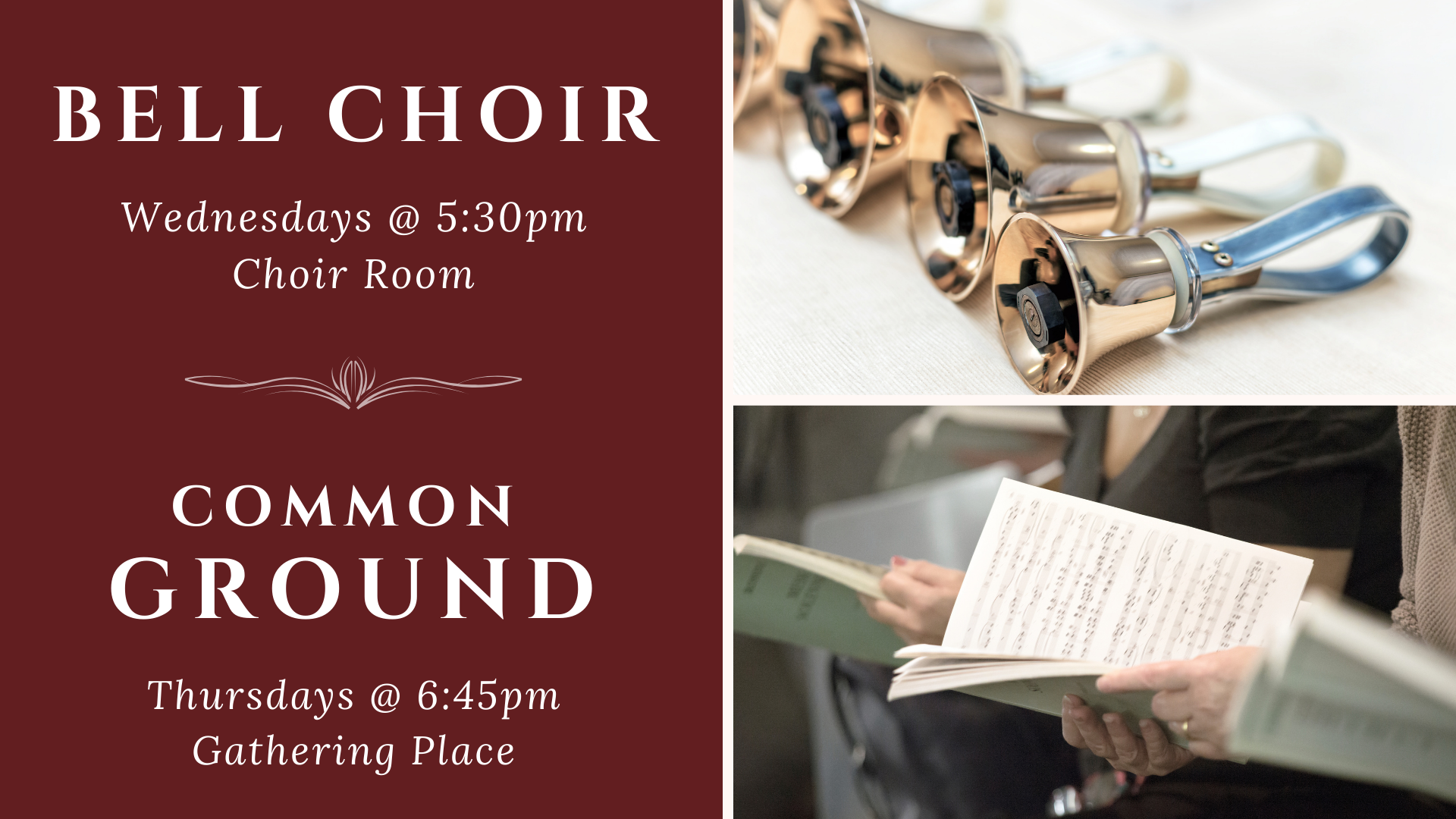 CommonGround Choir Announcement | First United Methodist Church of Olympia