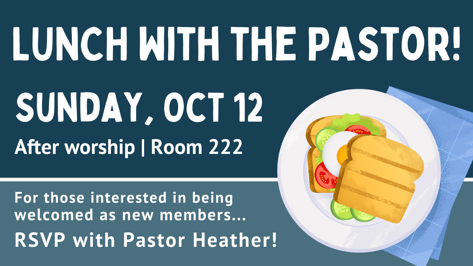 Lunch With the Pastor | First United Methodist Church of Olympia