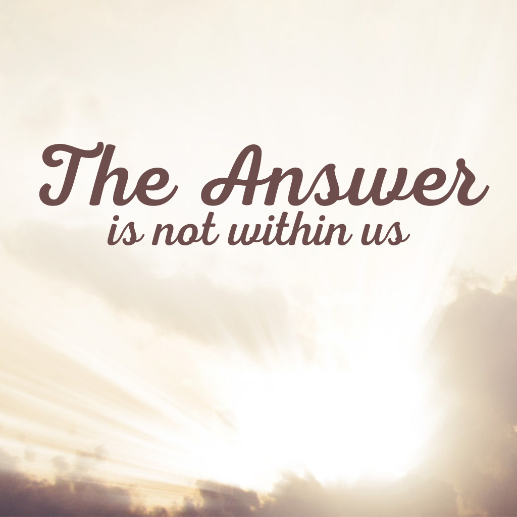 Friday First - The Answer is not Within Us | Cornerstone Church of Christ