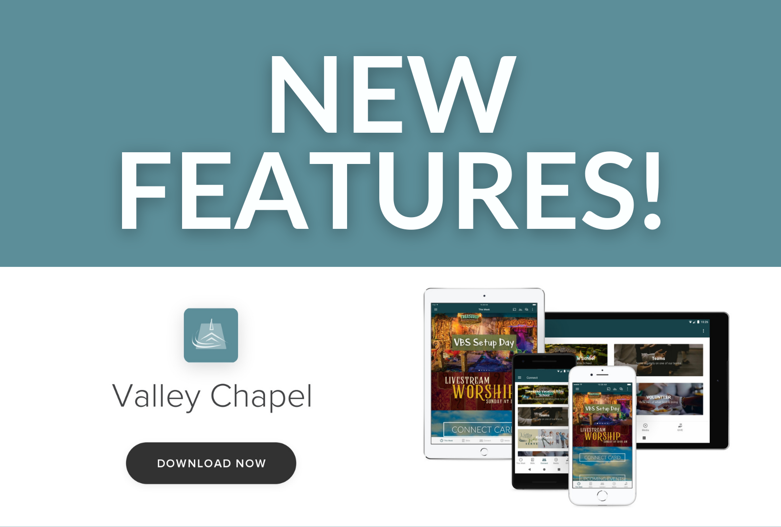New Features for the Valley Chapel App | Valley Chapel