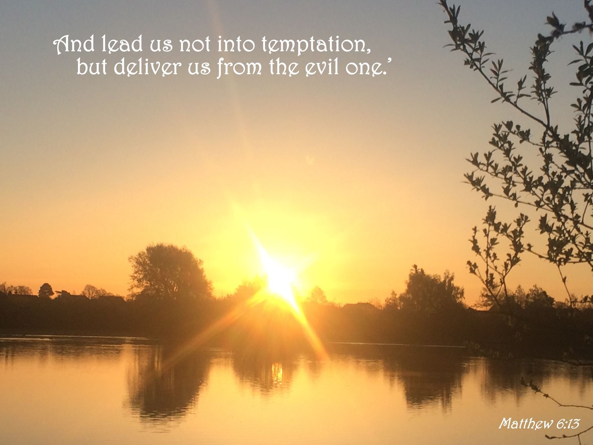 Lead us not into temptation... | Union Free Will Baptist Church