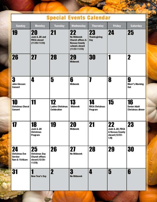 First Baptist Church Fernandina Beach - Upcoming Events