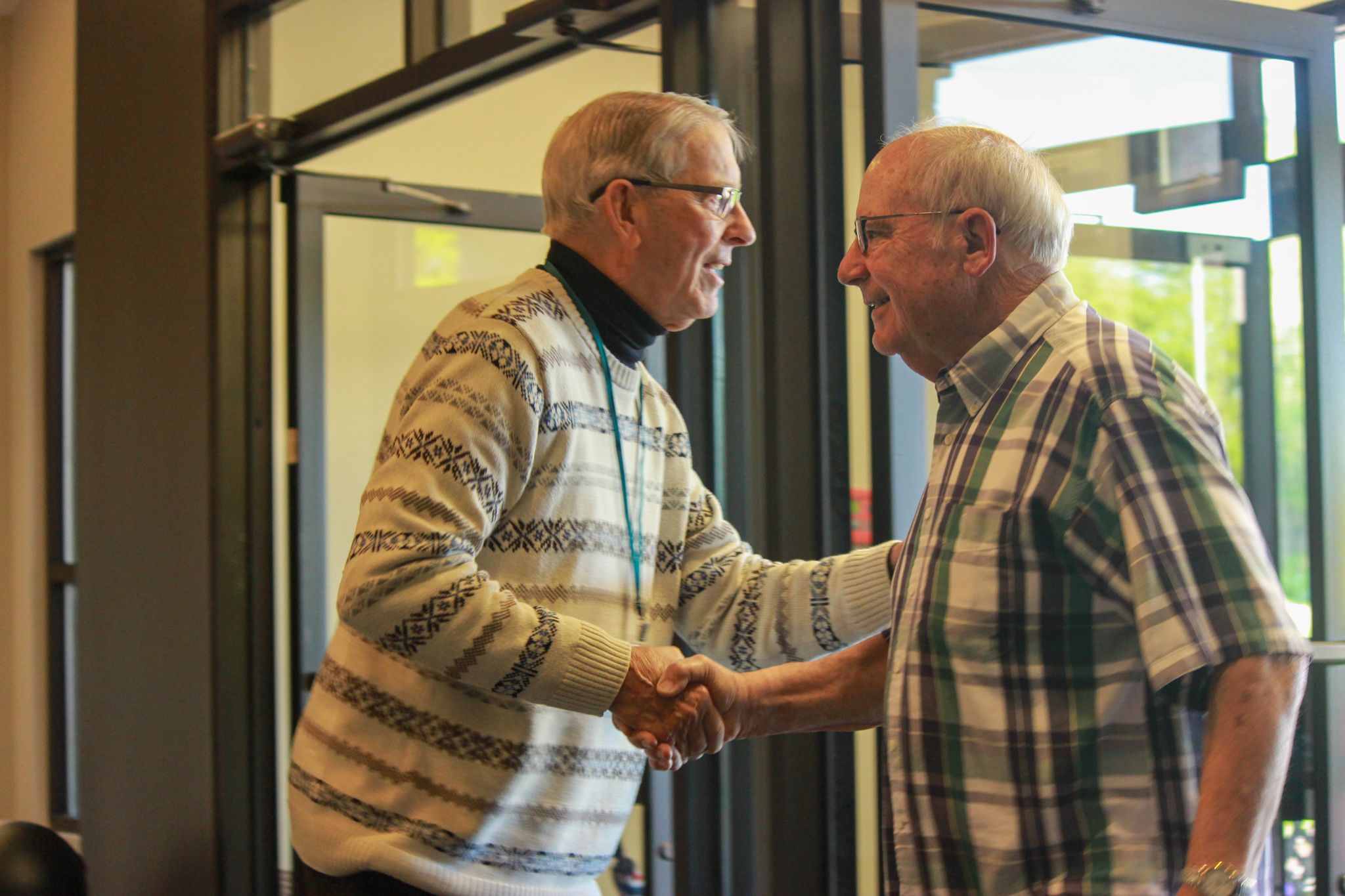 Sunday smiles and handshakes | Stones Crossing Church