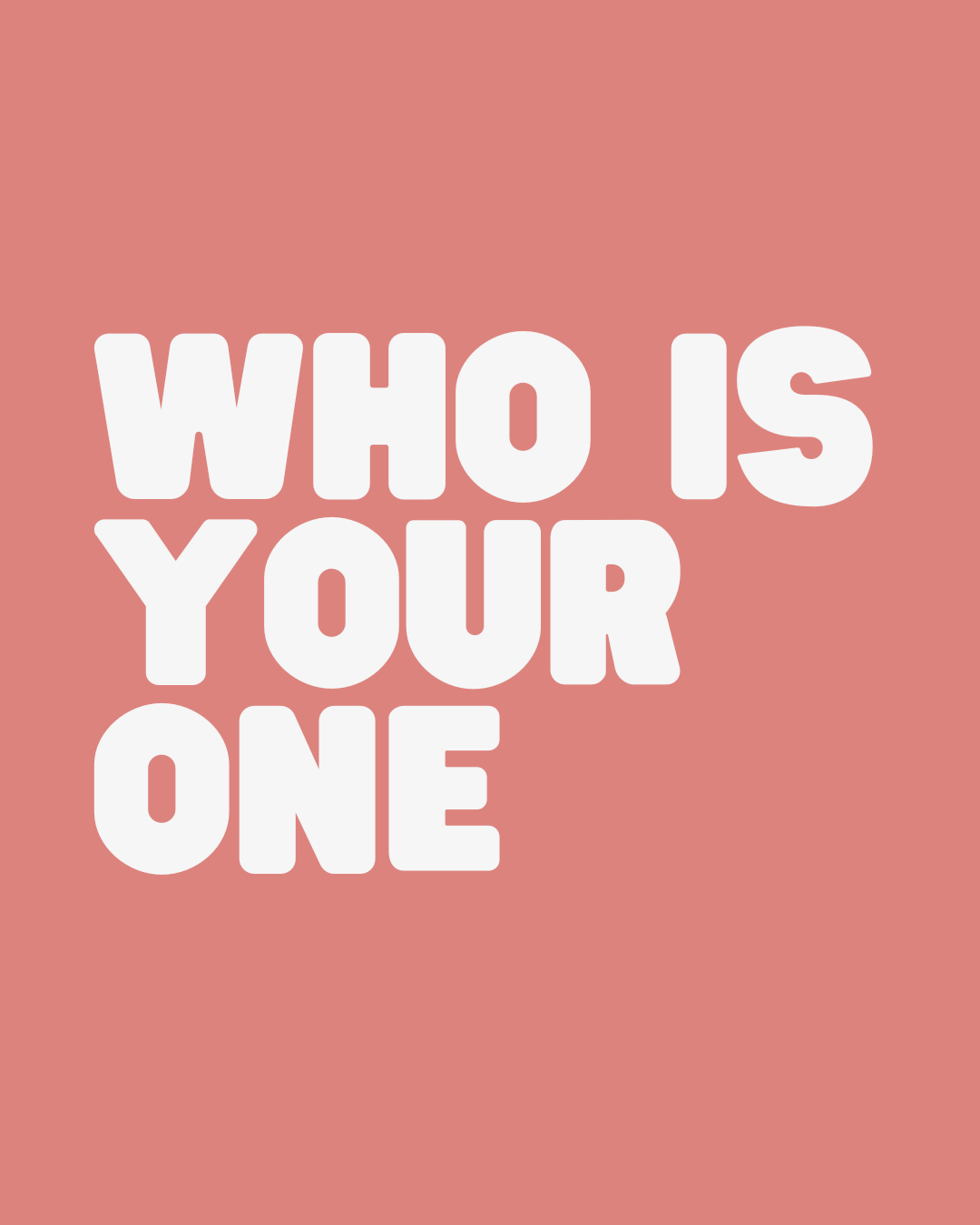 Who is Your One | The Crossing