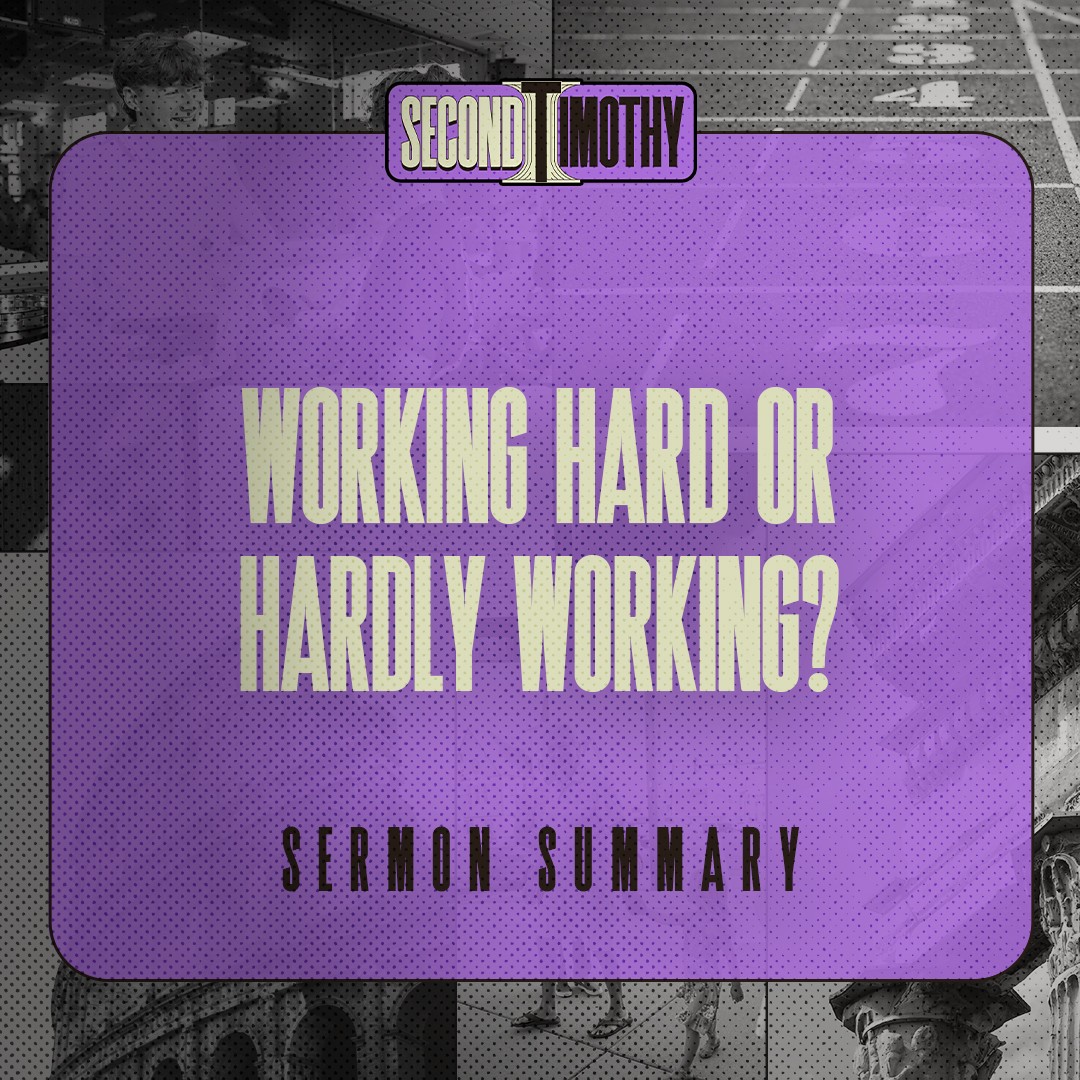 Working Hard Or Hardly Working? | Landmark Church | Ocean City, NJ ...