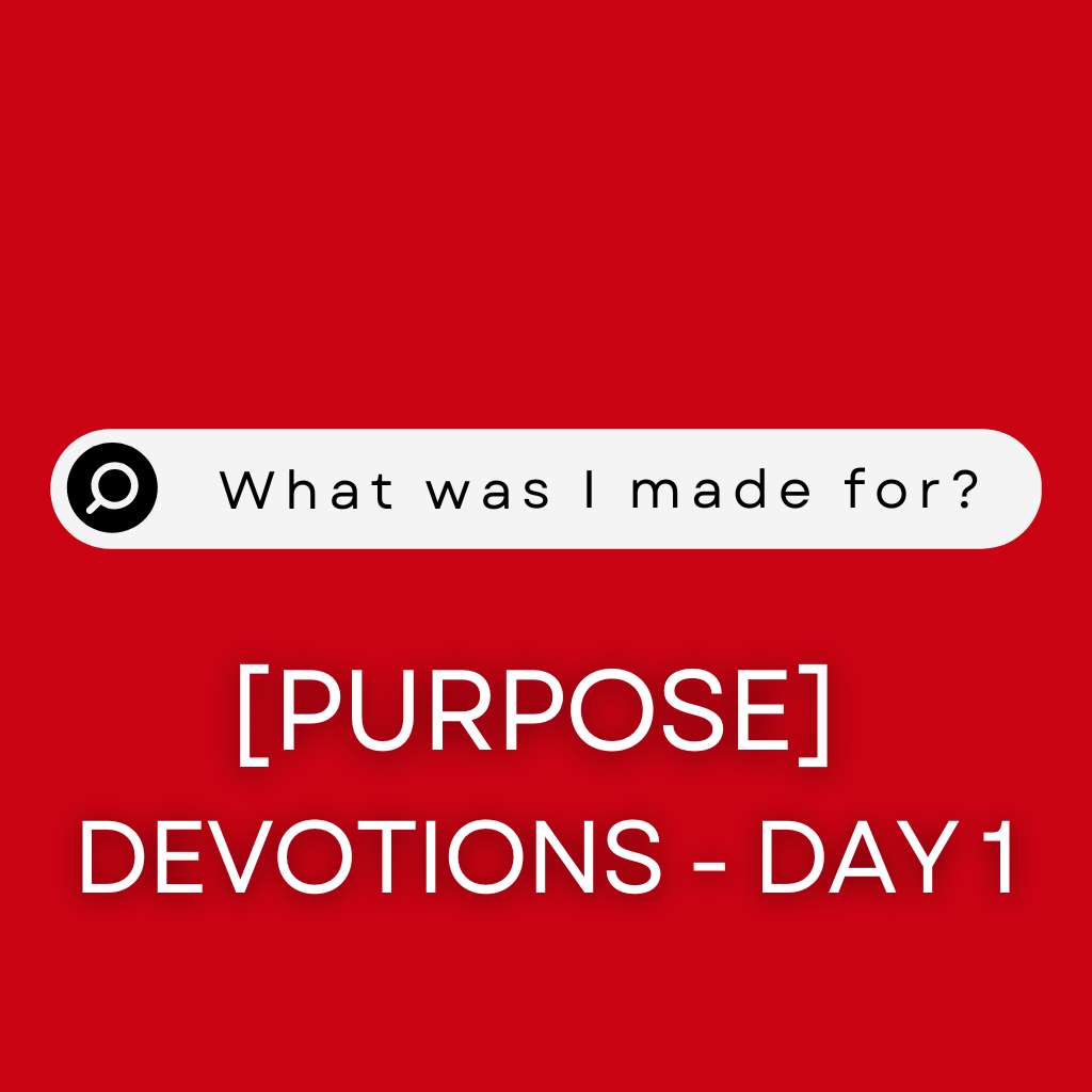 What Was I Made For? [Purpose] Devotions Day 1 | Fusion Church