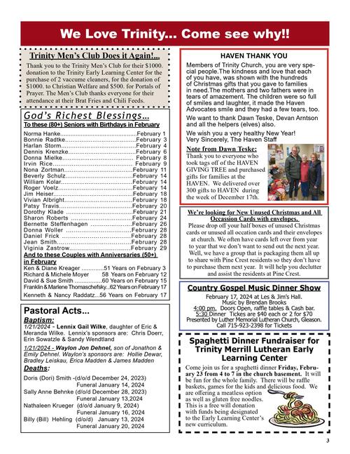 Trinity Merrill - Worship Resources