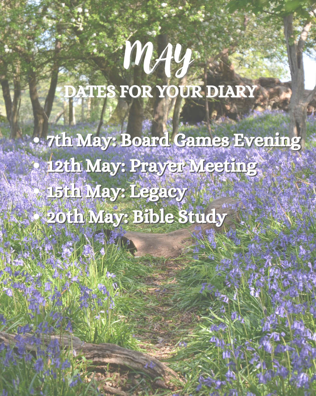 May Key Dates | Christchurch Newport