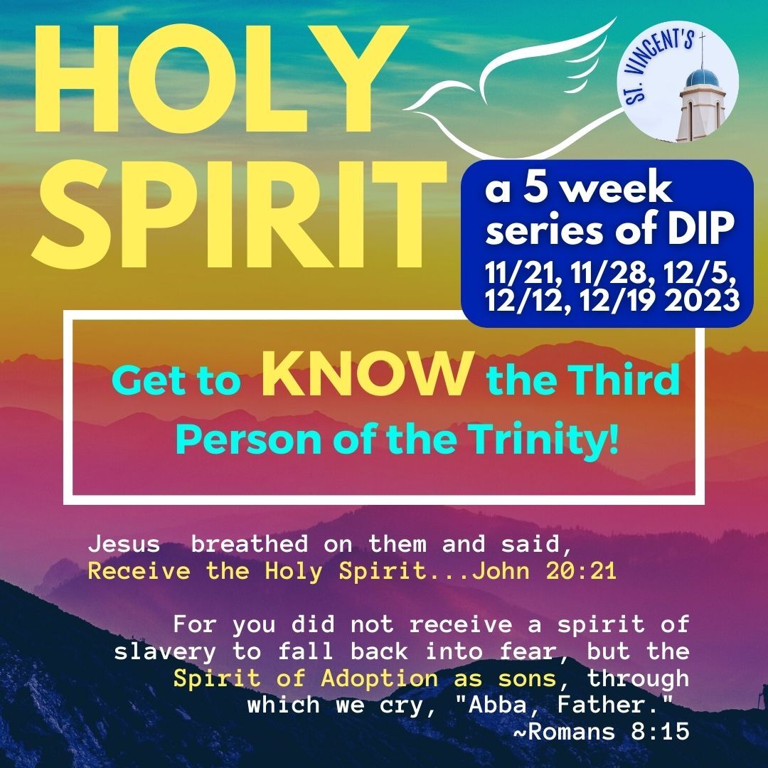 DIP Holy Spirit Series - Class 3 RESOURCES | St. Vincent de Paul ...