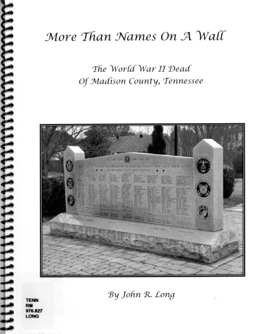 More Than Names on a Wall | Jackson-Madison County Library