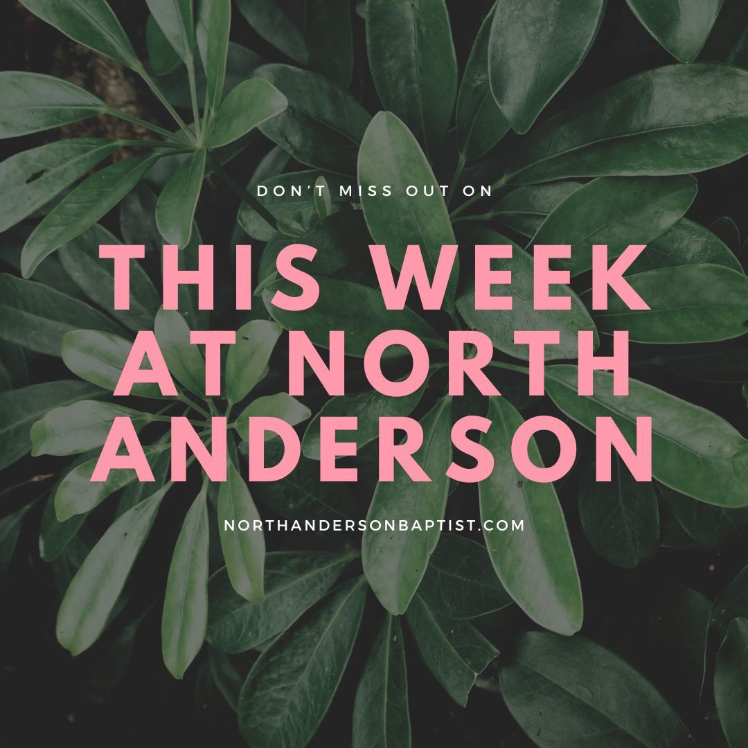 This Week At North Anderson | North Anderson Baptist