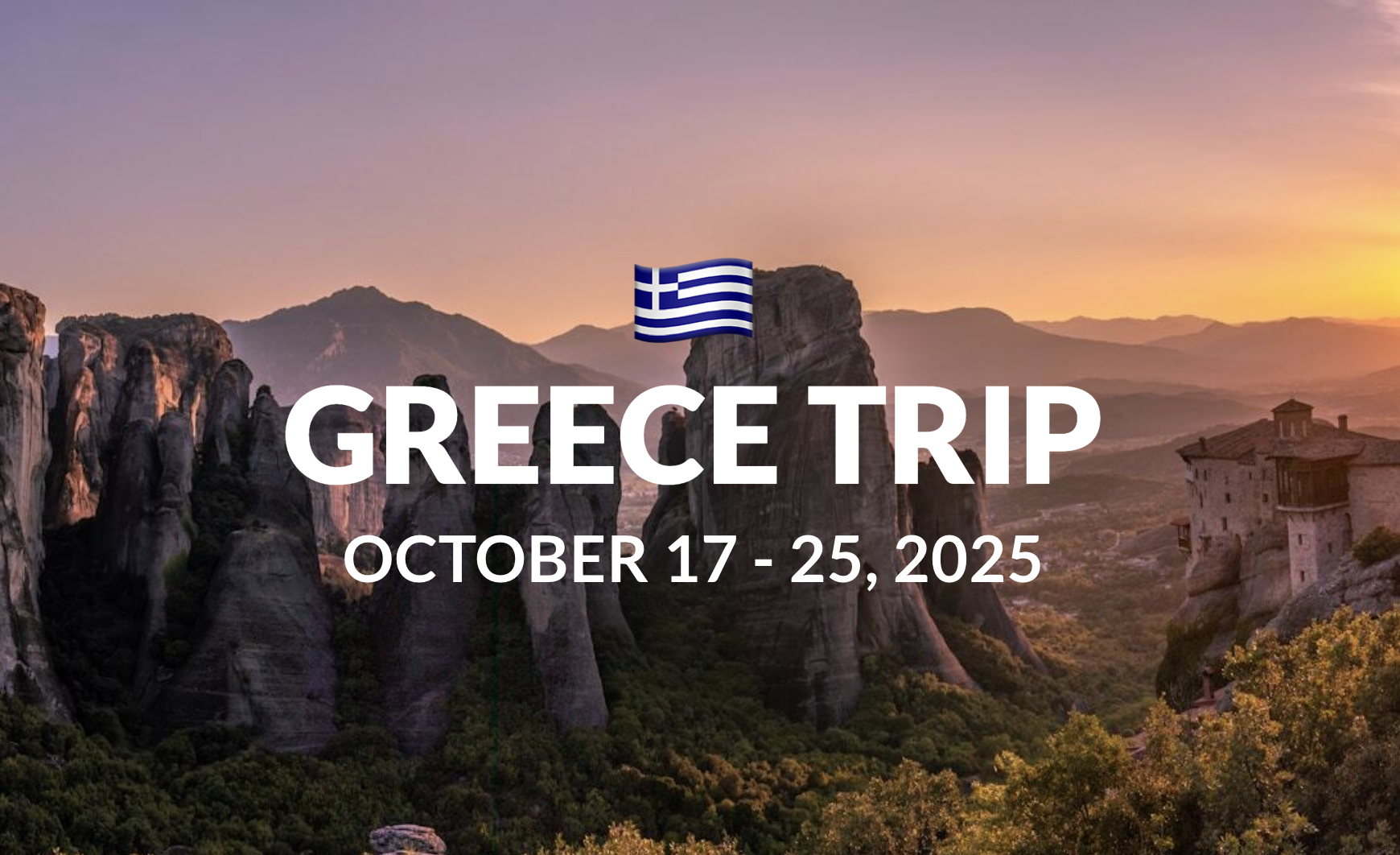 LIVING IN FAITH EVERYDAY - Greece Trip