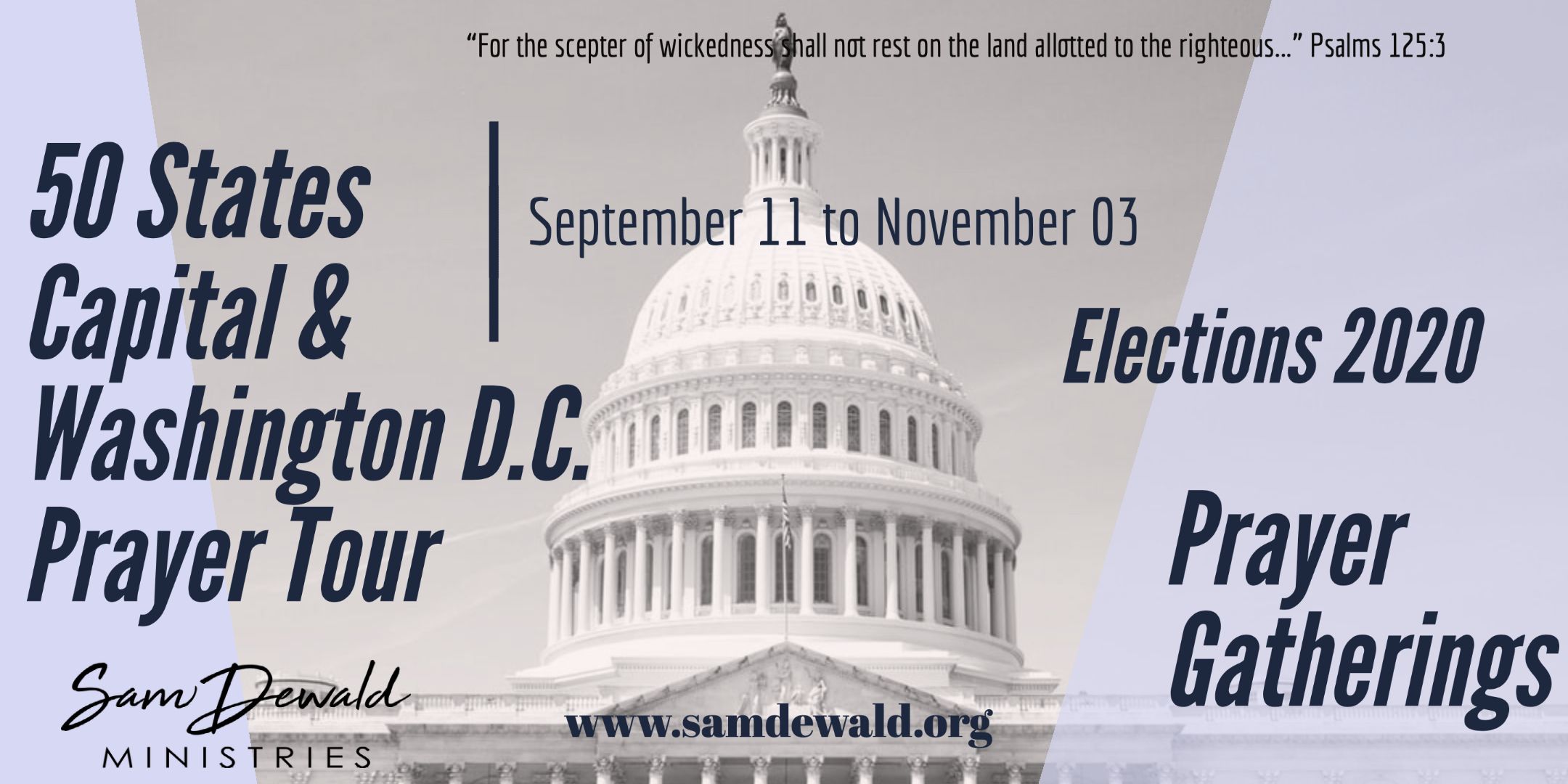 State Capitals & Washington D.C. Prayer | Sam Dewald Ministries