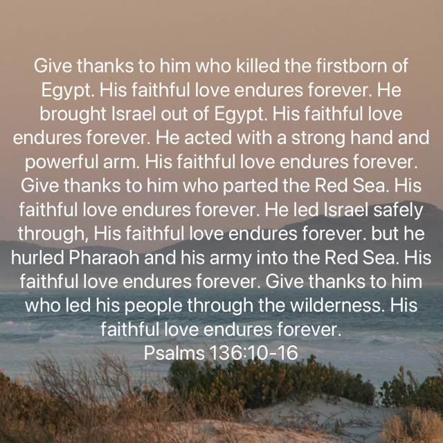 Psalm 136:10-16 | Solid Rock Christian Church