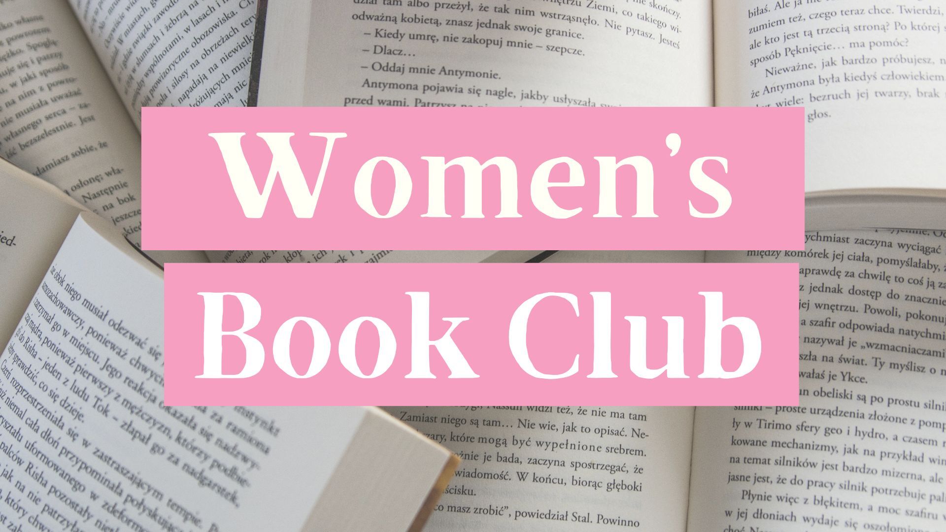 Women's Book Club | New Book: The Ones We Wait For | Welcome to Cross ...